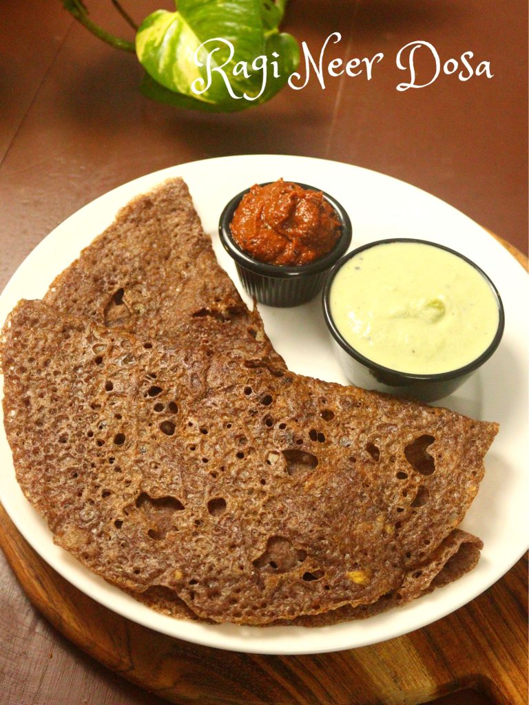 Quick & Healthy Ragi Neer Dosa for Breakfast - Passion2Cook