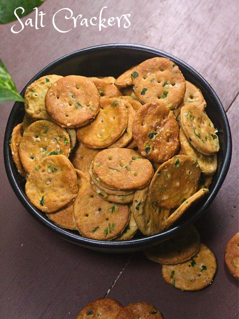Crispy Salt Crackers | Salt Cookies | Biscuit Recipes